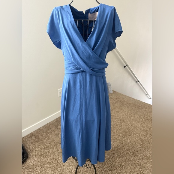 Gal Meets Glam | Dresses | Gal Meets Glam Cornflower Blue Wrapstyle ...